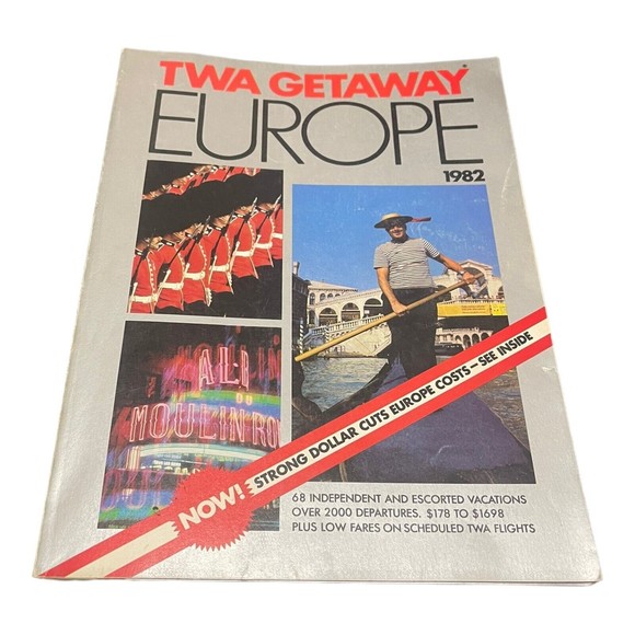 TWA | Other | Twa Getaway Europe 982 Vacation Guide Locations Magazine ...